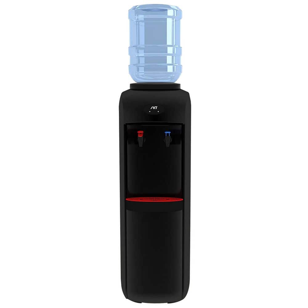 Elexnux Stainless Steel Top Loading Water Cooler Dispenser in Black ...