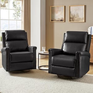 JAYDEN CREATION Serge Traditional Wingback Swivel and Rocker Power ...