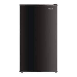 Vissani 3.3 cu. ft. Mini Refrigerator in Stainless Look with 7-Door ...
