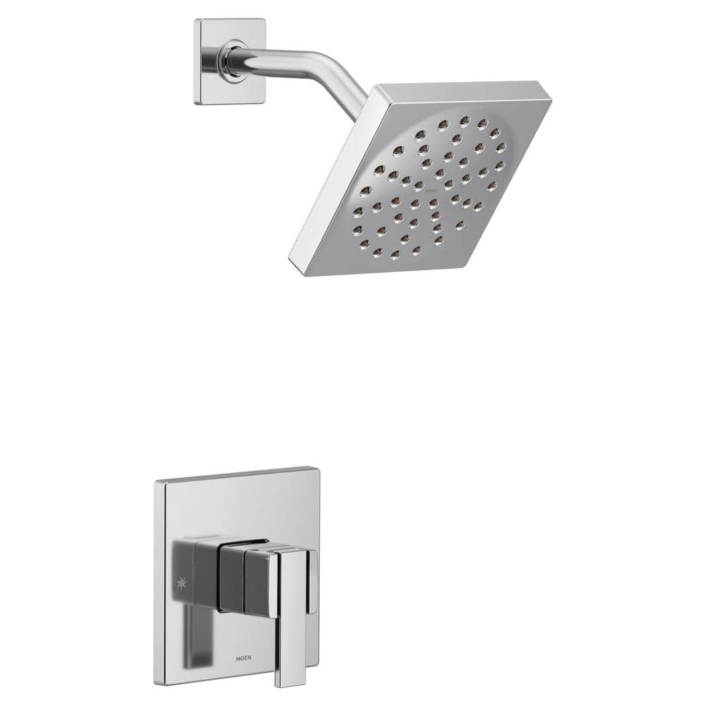 MOEN 90° 3-Series 1-Handle M-core Shower Trim Kit in Chrome (Valve Not ...
