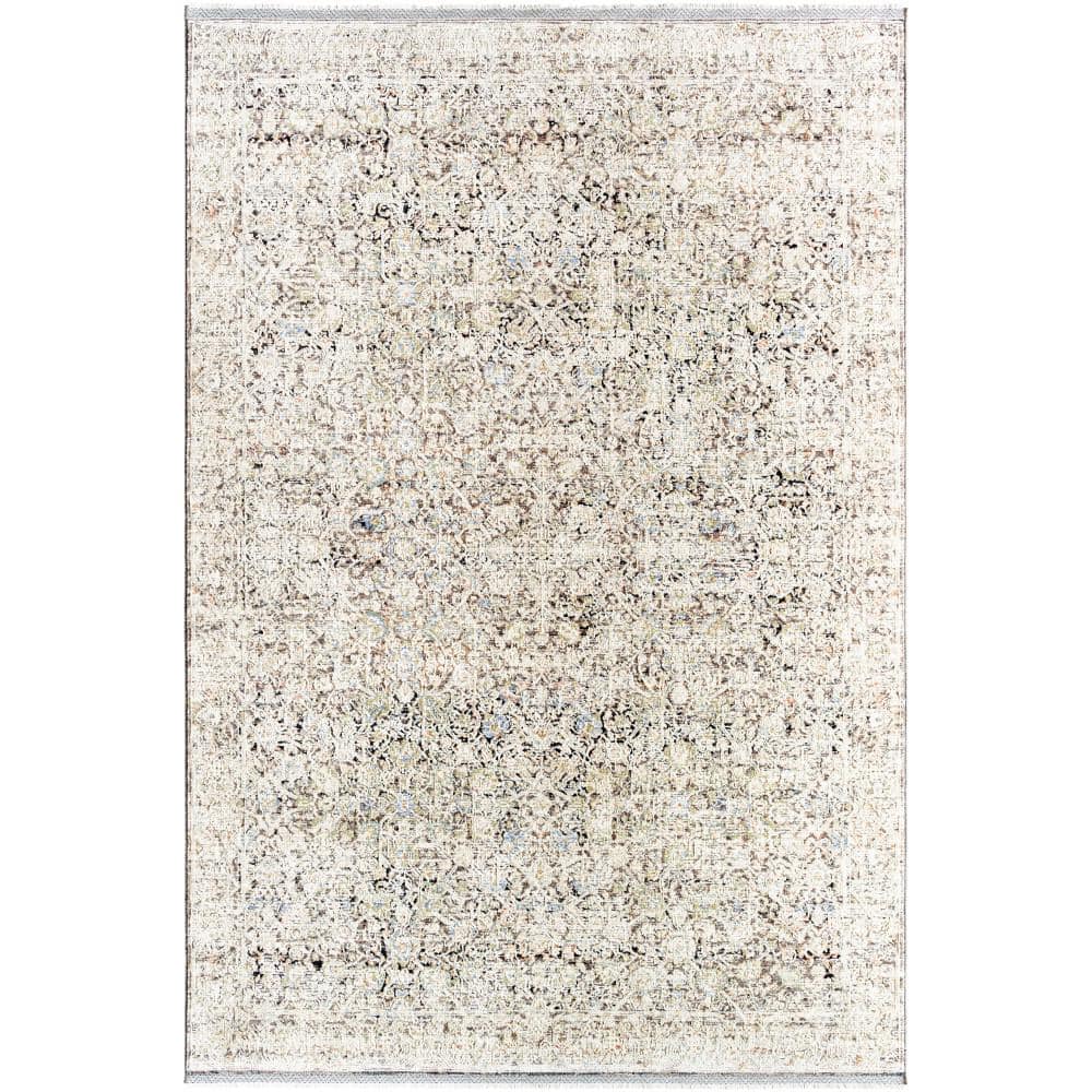Livabliss Rivaldo Gray/Multi-color Abstract 7 ft. x 10 ft. Indoor Area ...