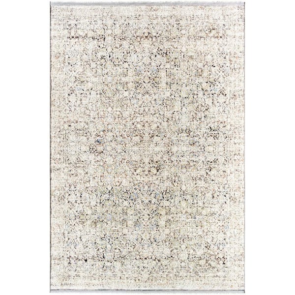 Livabliss Rivaldo Gray/Multi-color Abstract 8 ft. x 10 ft. Indoor Area ...