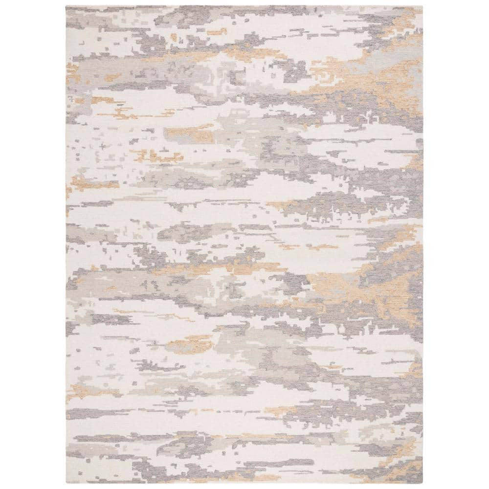 SAFAVIEH Abstract Ivory/Gray 8 ft. x 10 ft Sky Area Rug ABT465F-8 - The ...