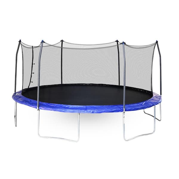 Skywalker Trampolines 17 ft. Oval Trampoline with Enclosure - Blue ...