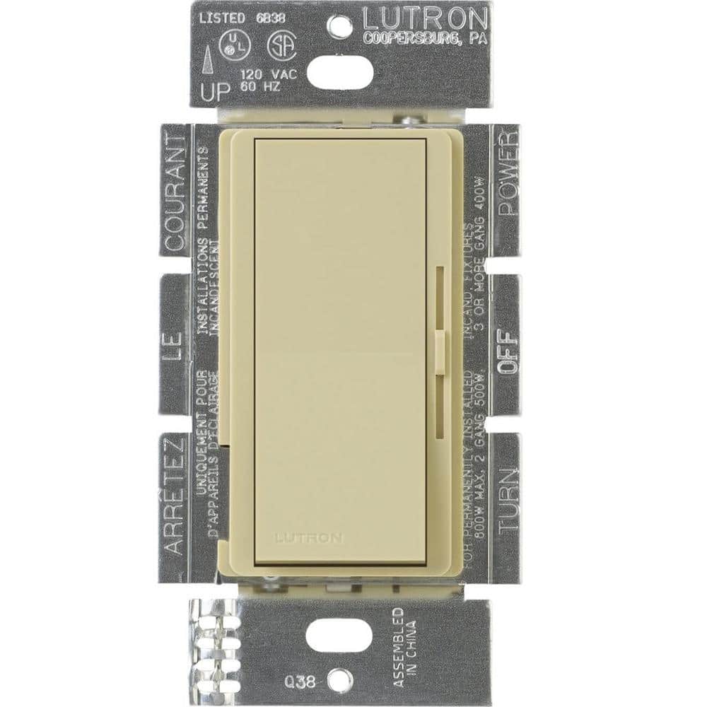 Lutron Diva Dimmer Switch for Electronic Low Voltage, 300-Watt/Single ...