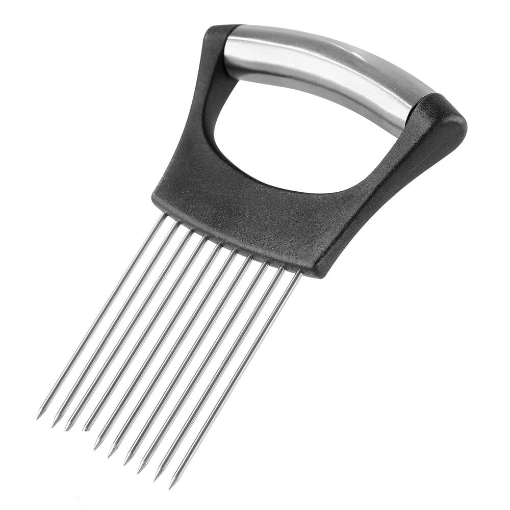 Stainless Steel Onion Cutter with Protective Cover for Slicing/Storage ...