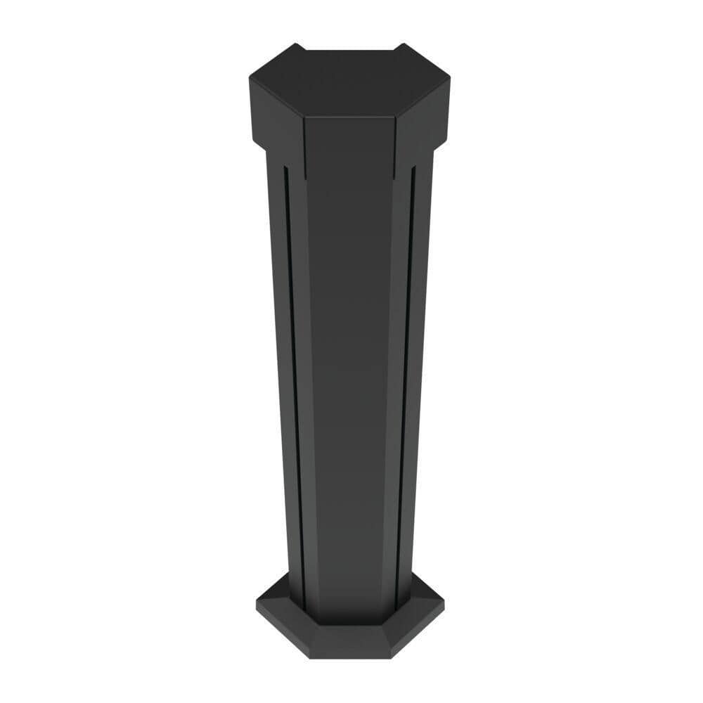 Barrette Outdoor Living 4 in. x 4 in. x 36 in. Elevation Aluminum Matte ...