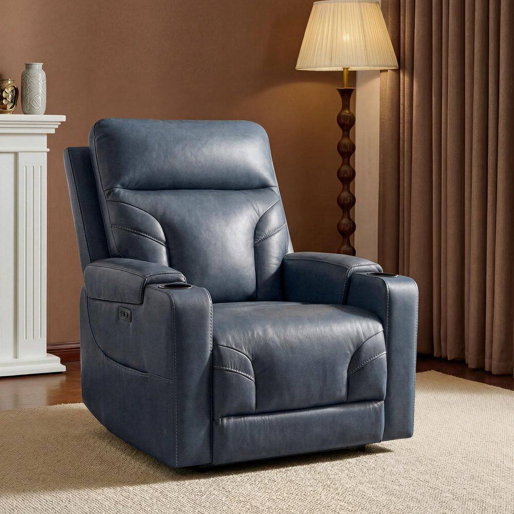 Reviews for Spruce & Spring Ylva Navy Top Grain Leather Power Wall ...