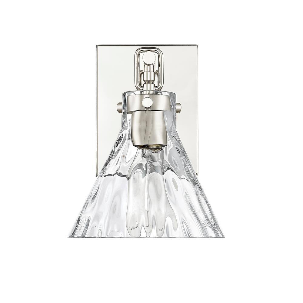 Millennium Lighting 7.125 in. 1-Light Polished Nickel Sconce Barlon ...