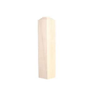 HOUSE OF FARA 1 in. x 1 in. x 6 in. Oak Wood Inside Corner Block ...