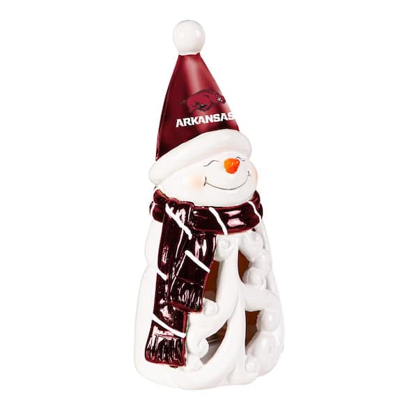 Team Sports America University of Arkansas Snowman LED Christmas Garden ...