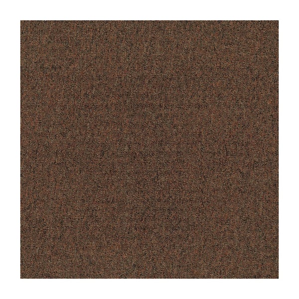 Mohawk 24 in. x 24 in. Textured Loop Carpet - Advance -Color Terracotta ...