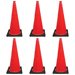 Reviews for Safe Handler 28 in., Orange PVC Traffic Safety Cone, 6-Pack ...