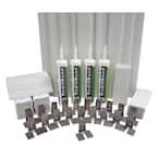 ProVantage 3 in. Thick Silicone System Glass Block Installation Kit (20 ...