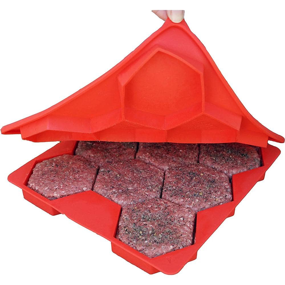 Outdoor Cooking Accessories, 8-in-1 Burger Press and Freezer Containers ...