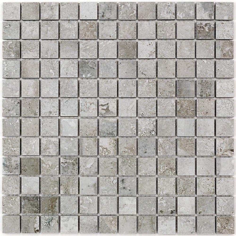 Ivy Hill Tile Granada Efeso 4 in. x 0.39 in. Natural Porcelain Mosaic ...