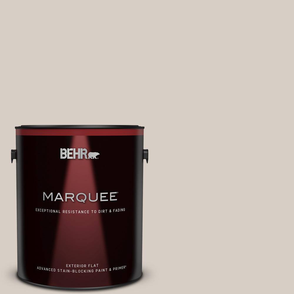 BEHR MARQUEE 1 gal. #MQ3-06 Granite Dust Flat Exterior Paint & Primer ...