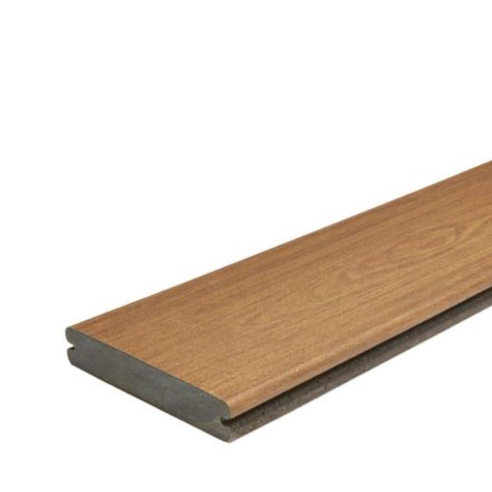 Trex Signature 1 in. x 6 in. x 12 ft. Ocracoke Grooved Edge Composite ...