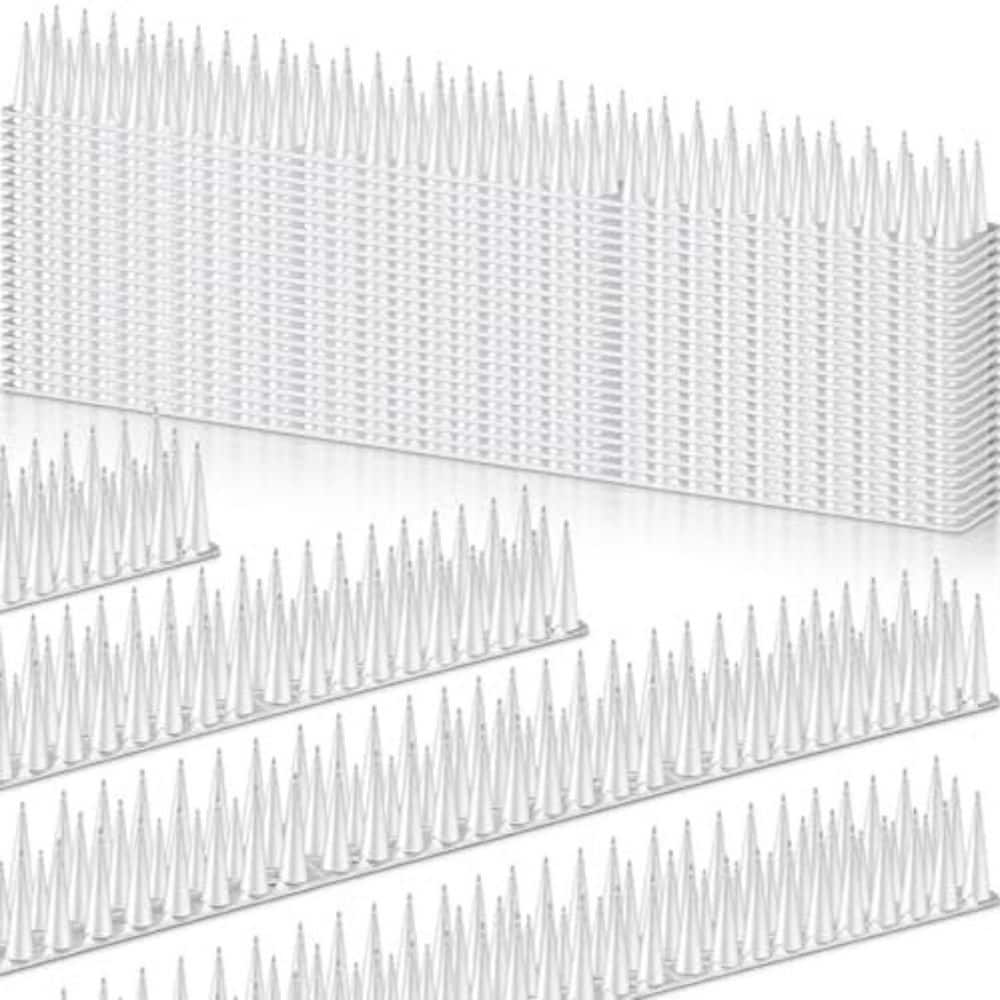 Phewnyzo 12 Pack Plastic Bird Spike, 17 ft. Security Fence Spikes, Anti ...