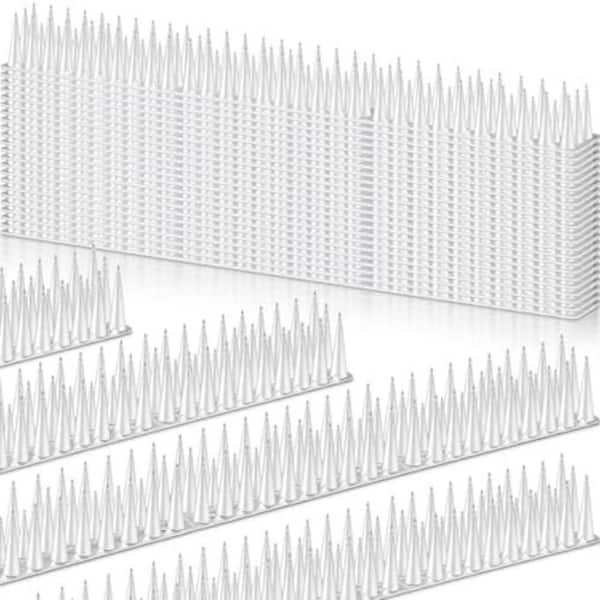 Phewnyzo 12 Pack Plastic Bird Spike, 17 ft. Security Fence Spikes, Anti ...