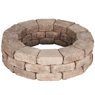 Pavestone Rumblestone 79.3 in. x 10.5 in. Concrete Tree Ring Kit in ...
