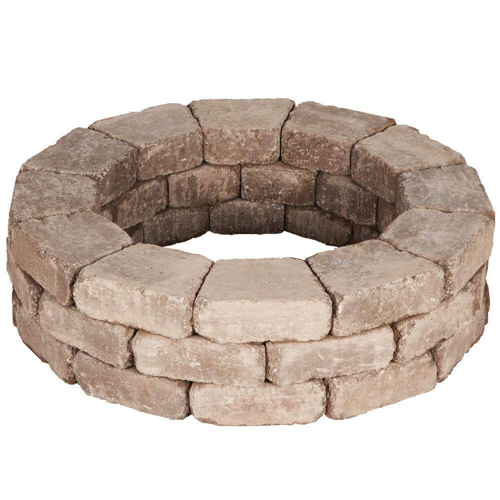 Pavestone RumbleStone 39 in. x 10.5 in. Tree Ring Kit in Cafe RSK52769 ...