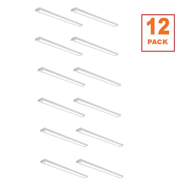 Commercial Electric 8 ft. 9000LM 90W 2-Light LED White Shop Light 120V ...