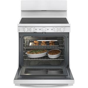 Glass Top - GE - White - Electric Ranges - Ranges - The Home Depot