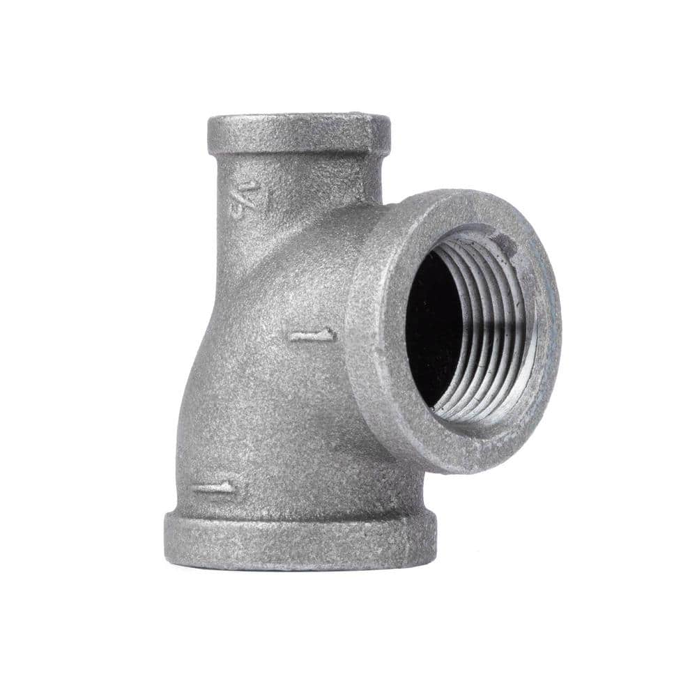 STZ 1 in. x 1/2 in. x 1 in. Black Iron Reducing Tee PDB RT-1121 - The ...