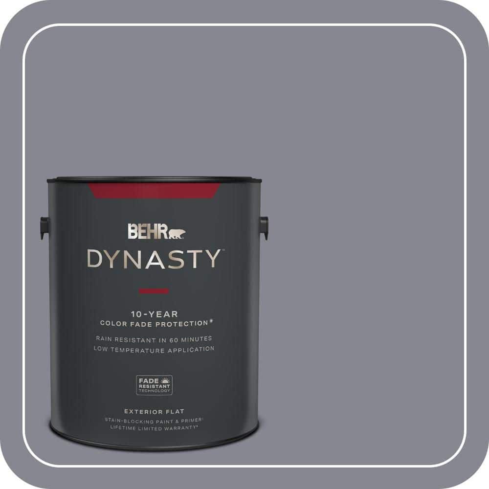 BEHR DYNASTY 1 gal. #PPU16-15 Gray Heather Flat Exterior Stain-Blocking ...