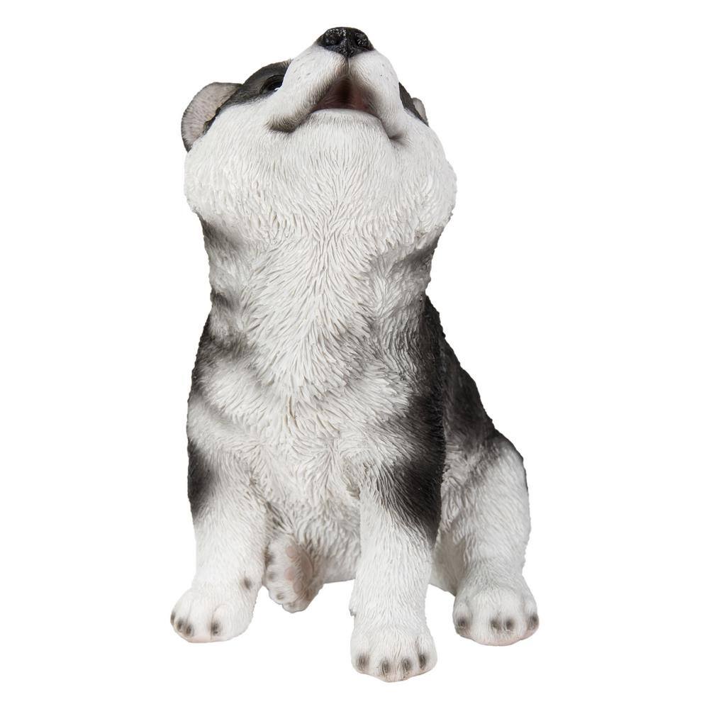 HI-LINE GIFT LTD. Siberian Husky Puppy Howling Garden Statue 87703-H ...