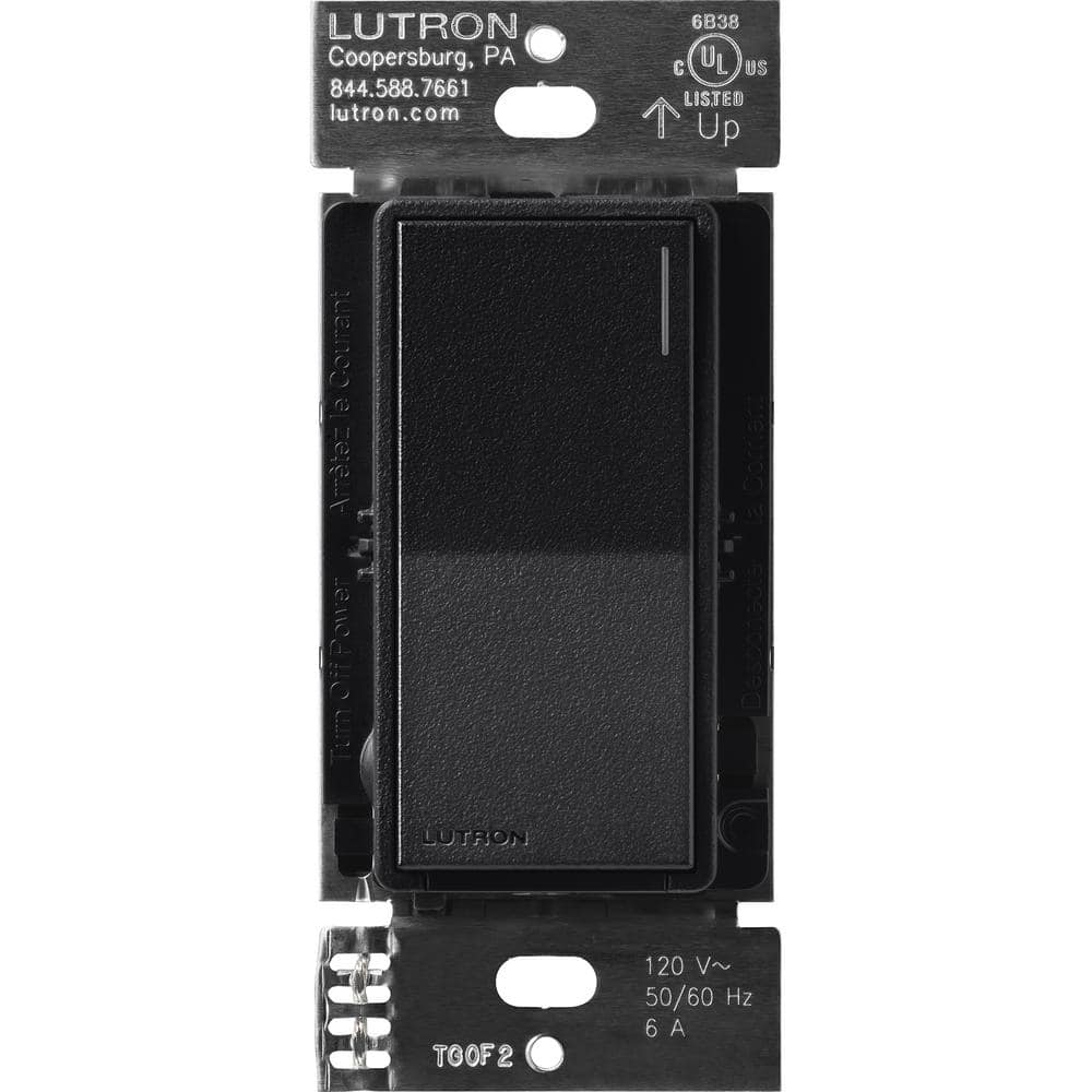Lutron Sunnata Switch, for 6A Lighting or 3A 1/10 HP Motor, Single Pole ...