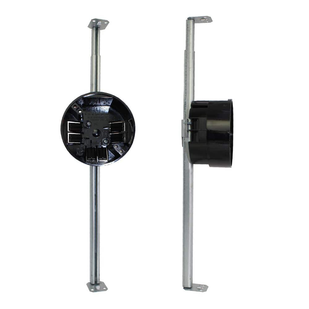Cantex New Work 20 cu. in. Round Electrical Ceiling Fan Box with Long ...