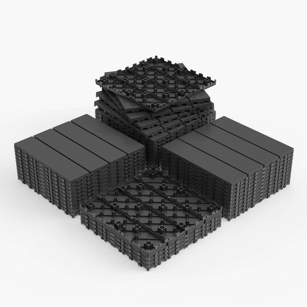 Reviews for DENISLAWN 12 in. x 12 in. Plastic Interlocking Deck Tiles ...