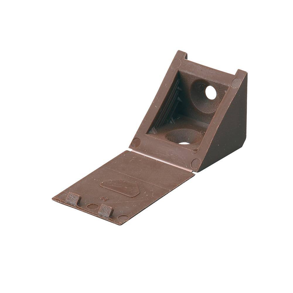 Screw-On Plastic Connector and Stabilizer for Corners and Edges, Brown ...