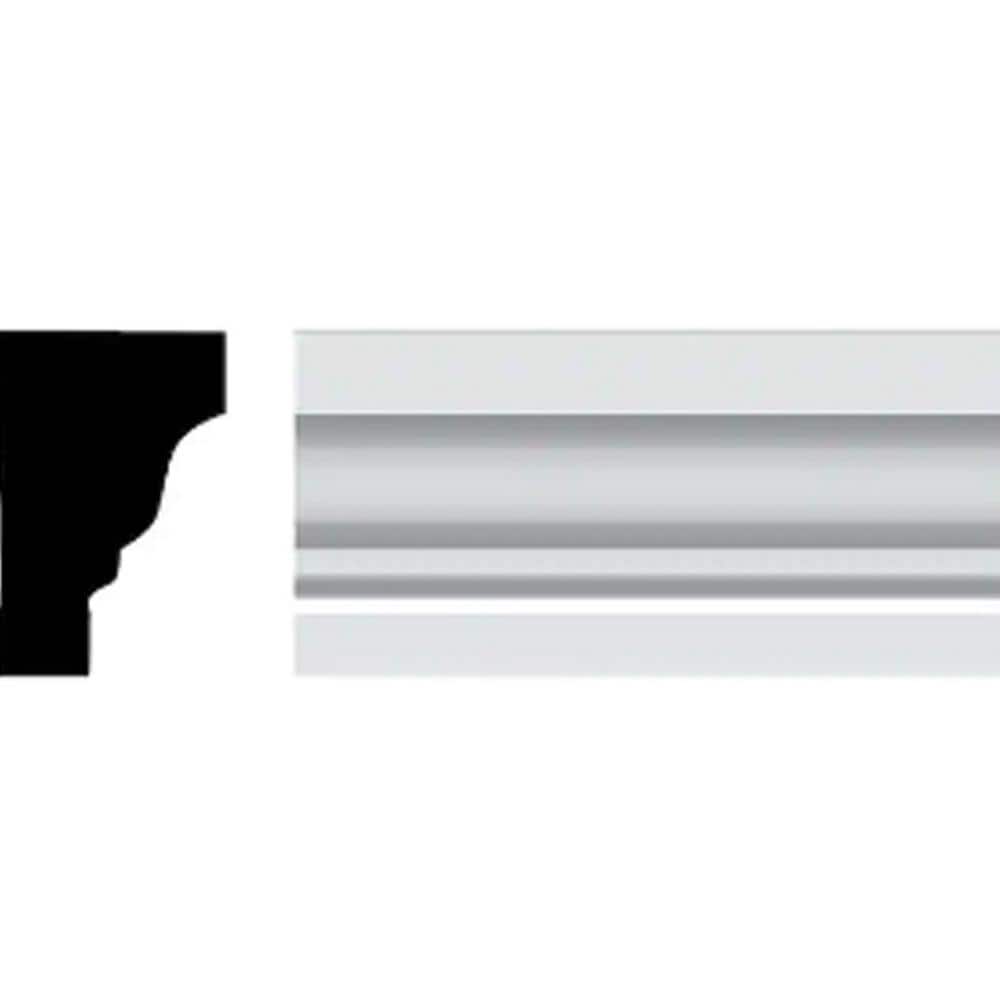 Ekena Millwork 1.375 in. D x 2 in. W x 6 in. L PVC Crown Moulding ...