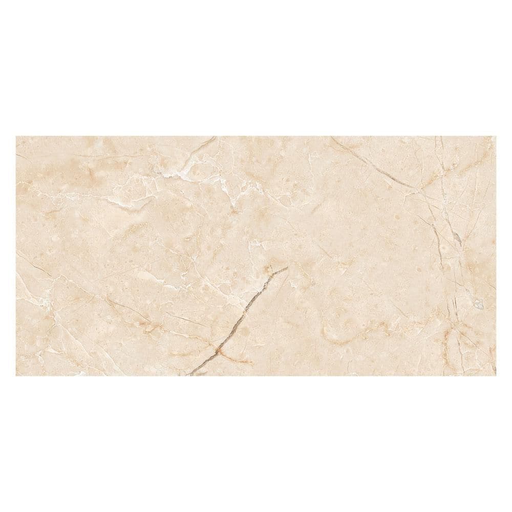 ANDOVA Kaia Natova Beige 12 in. x 24 in. Stone Look Semi-Polished ...
