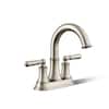 KOHLER Capilano 4 in. Centerset 2-Handle Bathroom Faucet in Vibrant Brushed Nickel K-R30581-4D ...