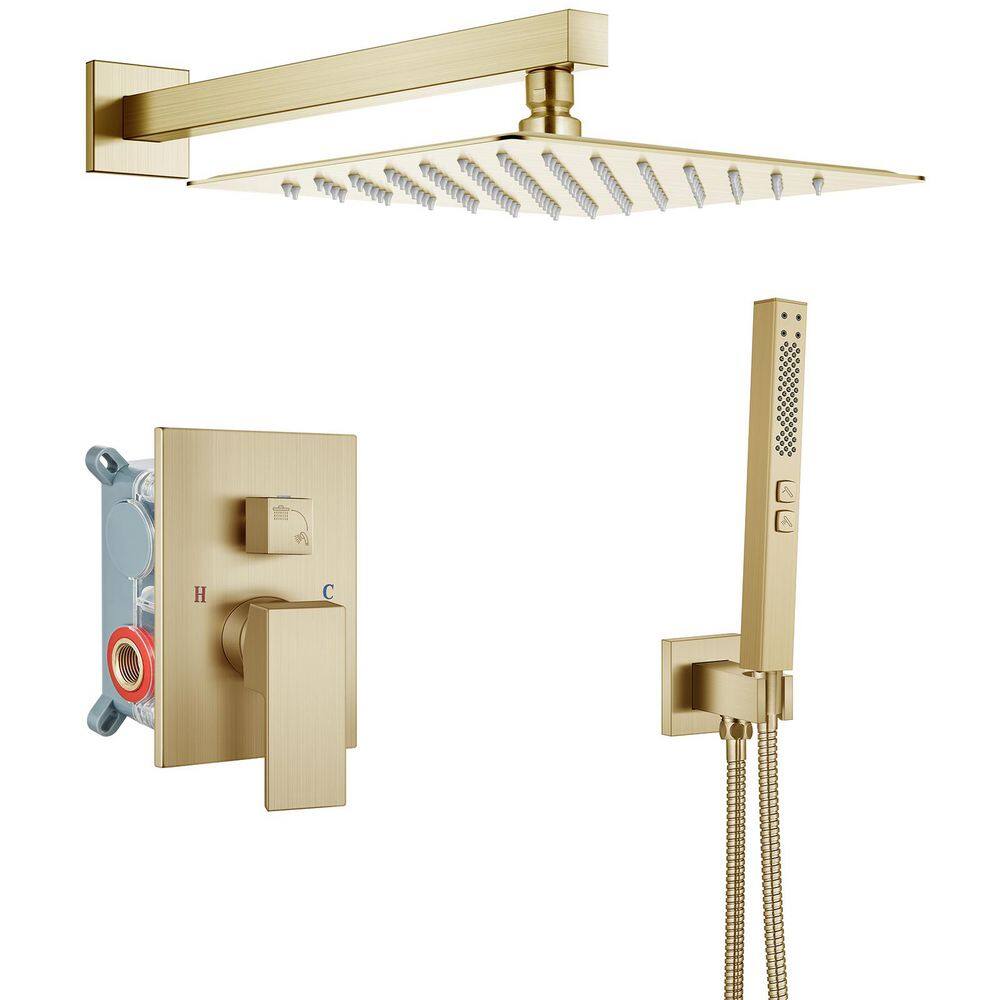 PICTURESQUE CENDU LLC 1-Handle Wall Mount Shower Trim Kit in Brushed ...