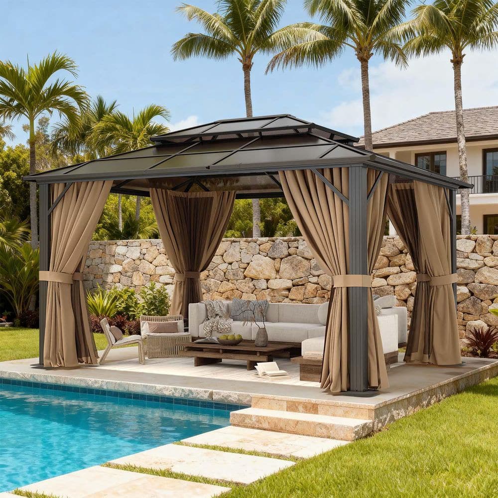 Reviews for Sizzim 13 ft. x 10 ft. Outdoor Double Polycarbonate Roof ...