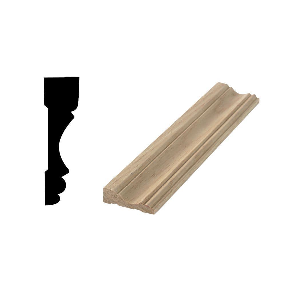 Woodgrain Millwork WM 1833 11/16 in. x 2-1/4 in. Solid Pine Door and ...