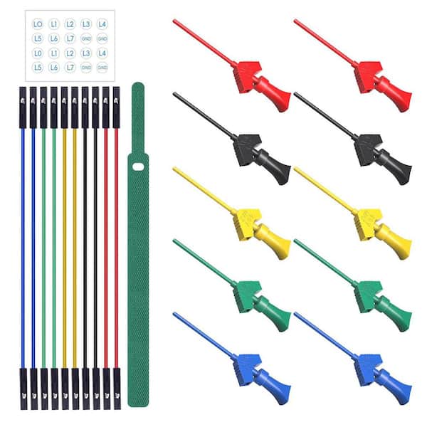 FLUKE AC175 - Threaded Shaft. Alligator Clip Set 4101772 - The Home Depot