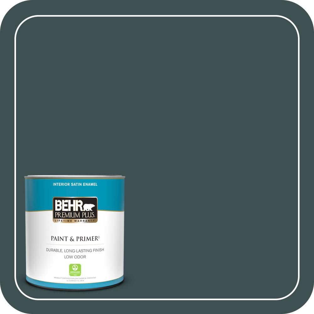 BEHR PREMIUM PLUS 1 qt. #S440-7 Thermal Satin Enamel Low Odor Interior ...