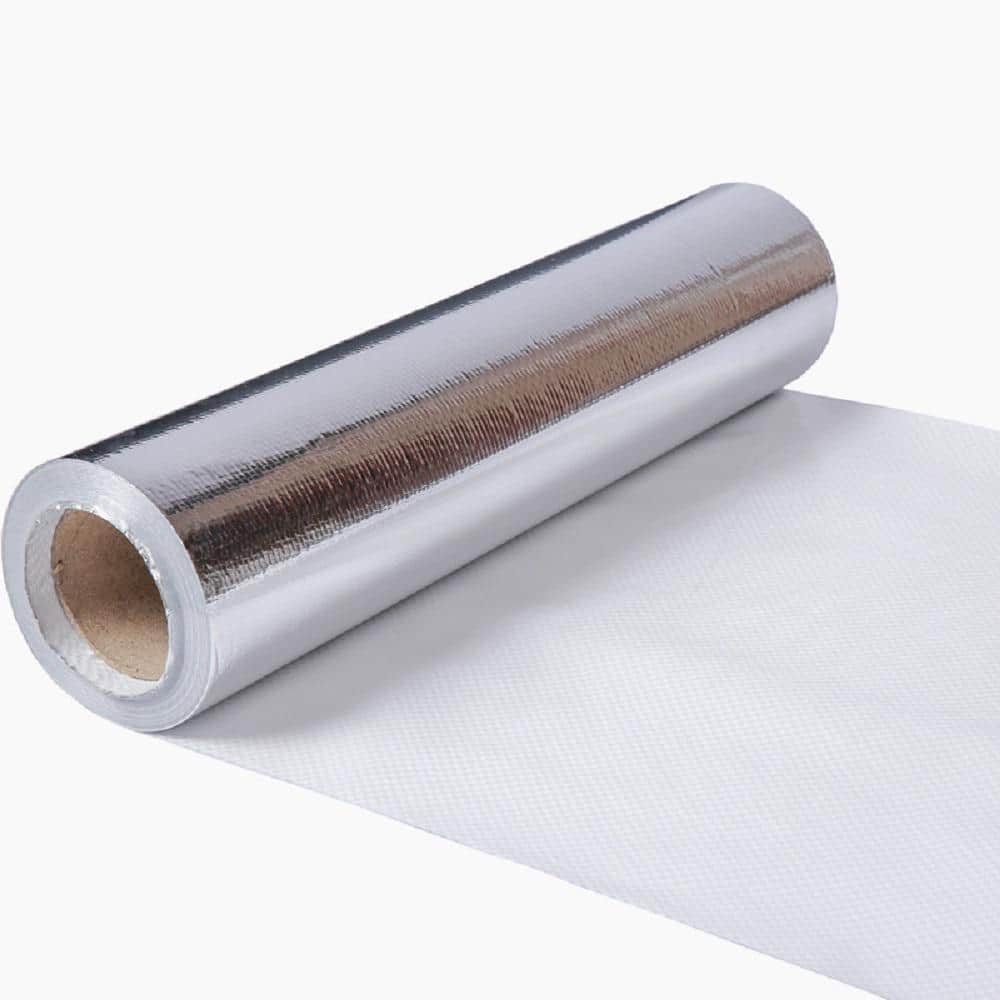 Wellco 48 in. x 25 ft. Radiant Barrier Aluminum Foil Reflective Double ...