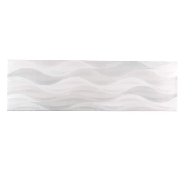 Apollo Tile Ripple White 6 in. x 6 in. Matte Ceramic Wall and Floor ...