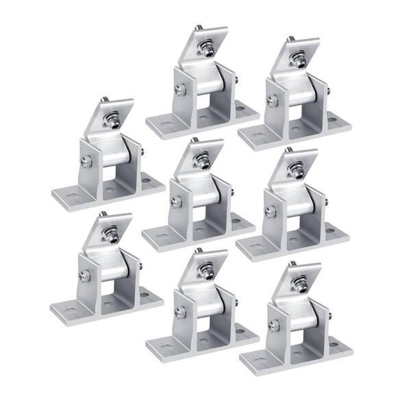 Ahfiwaso Adjustable 8-Piece Solar Panel Mounting Brackets Tilt Angle 10 ...