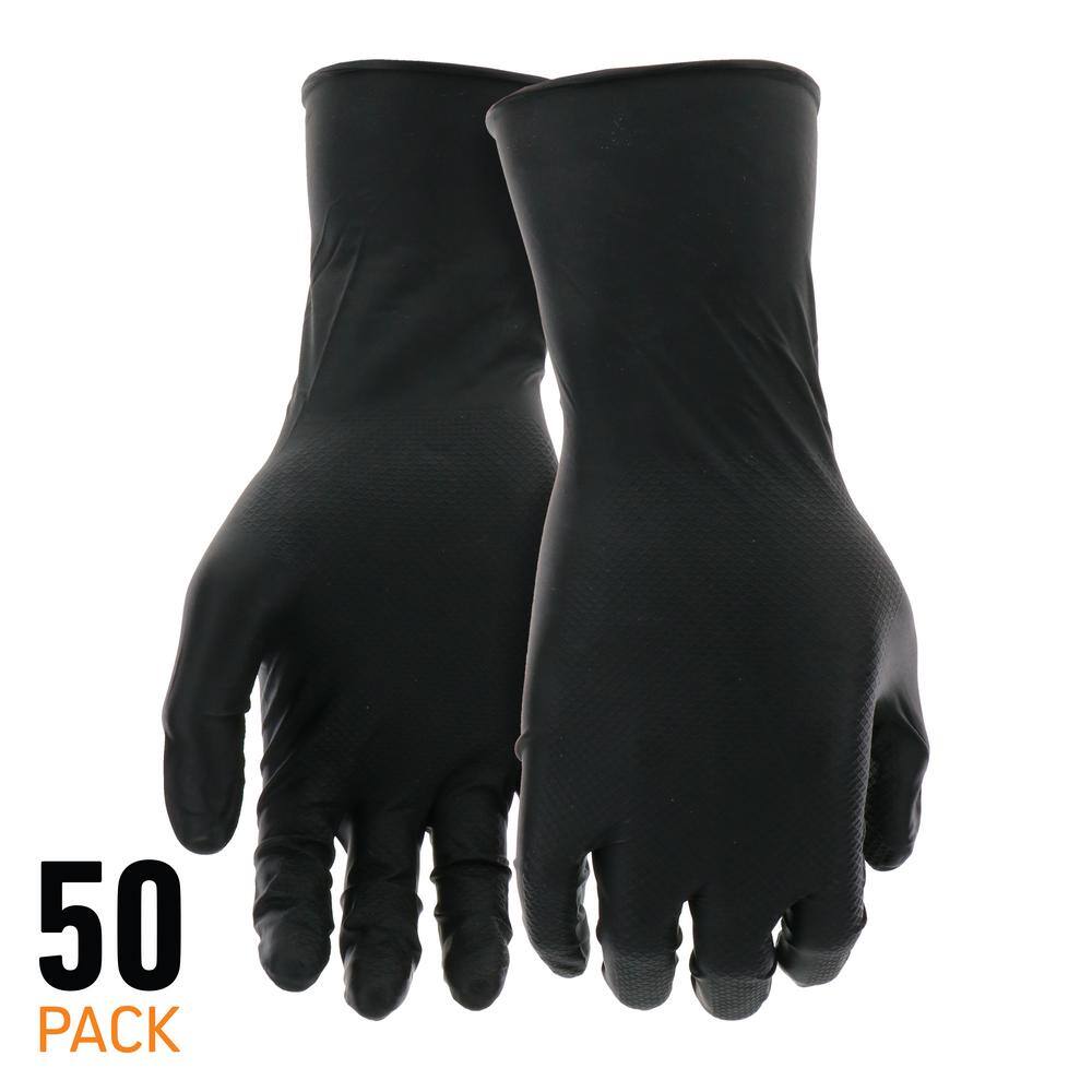 Industrial Safety Gloves PIP Grippaz 8 Mil Nitrile Gloves 50-Pack ...