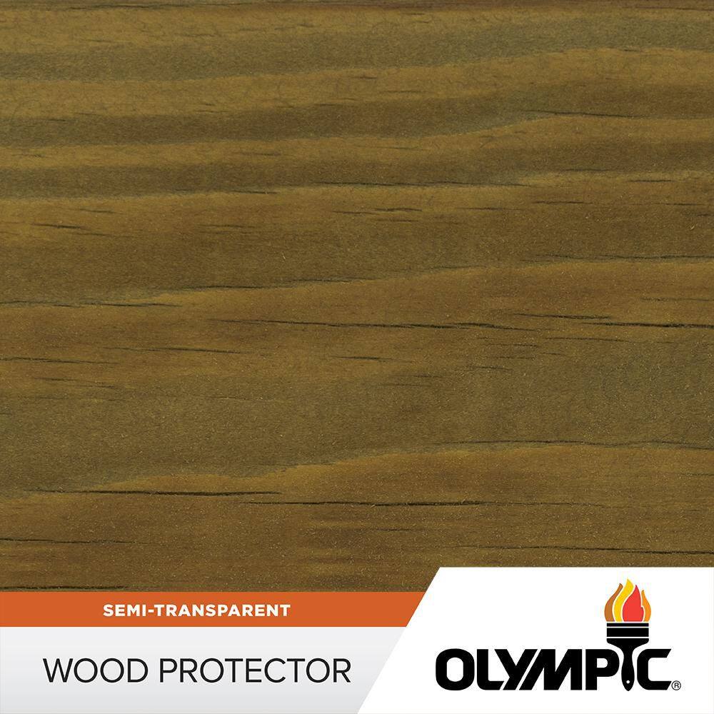 Olympic Wood Protector 1 gal. ST-2013 Driftwood Gray Exterior Semi ...