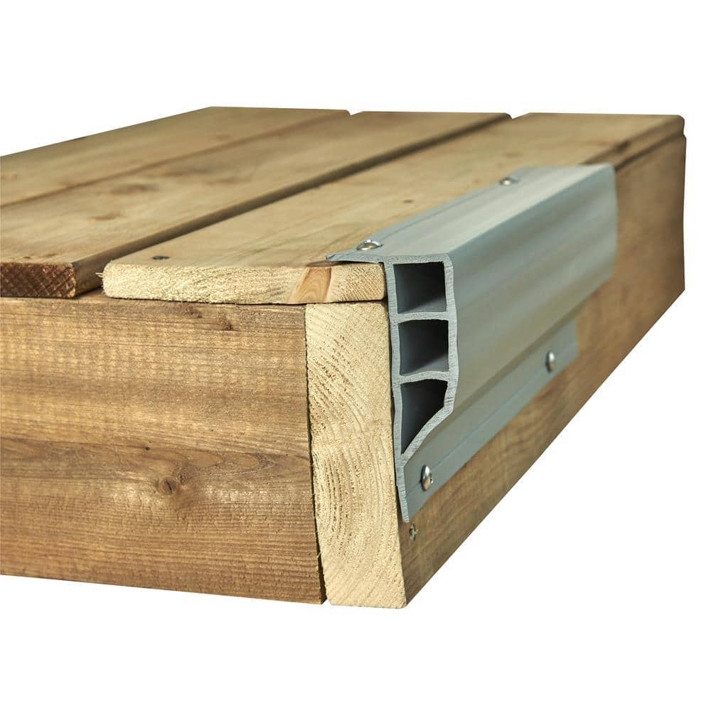 Dock Edge 16 ft. Full Face Profile, Grey DE1162F - The Home Depot