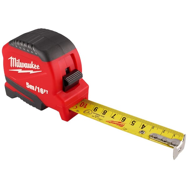 Milwaukee 5m/16 ft. Compact Tape Measure 48-22-1717 - The Home Depot